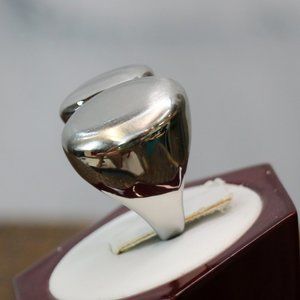 Jewelry | Steel Polished Satin Dome Ring | Poshmark